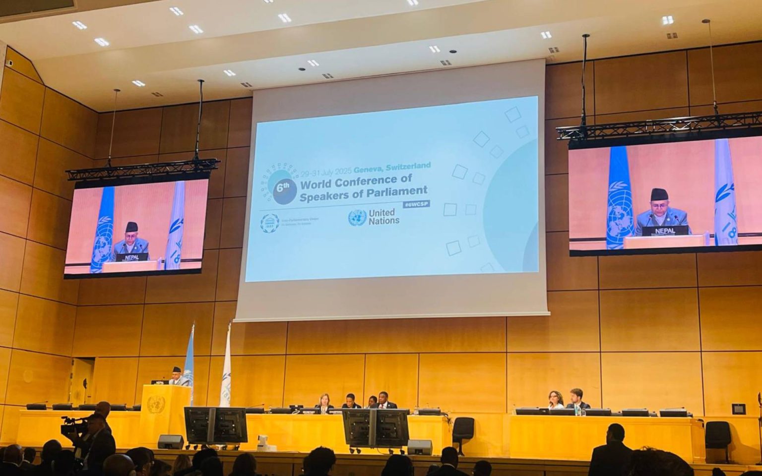 Speaker Ghimire Addresses 6th World Conference of Speakers in Geneva ...