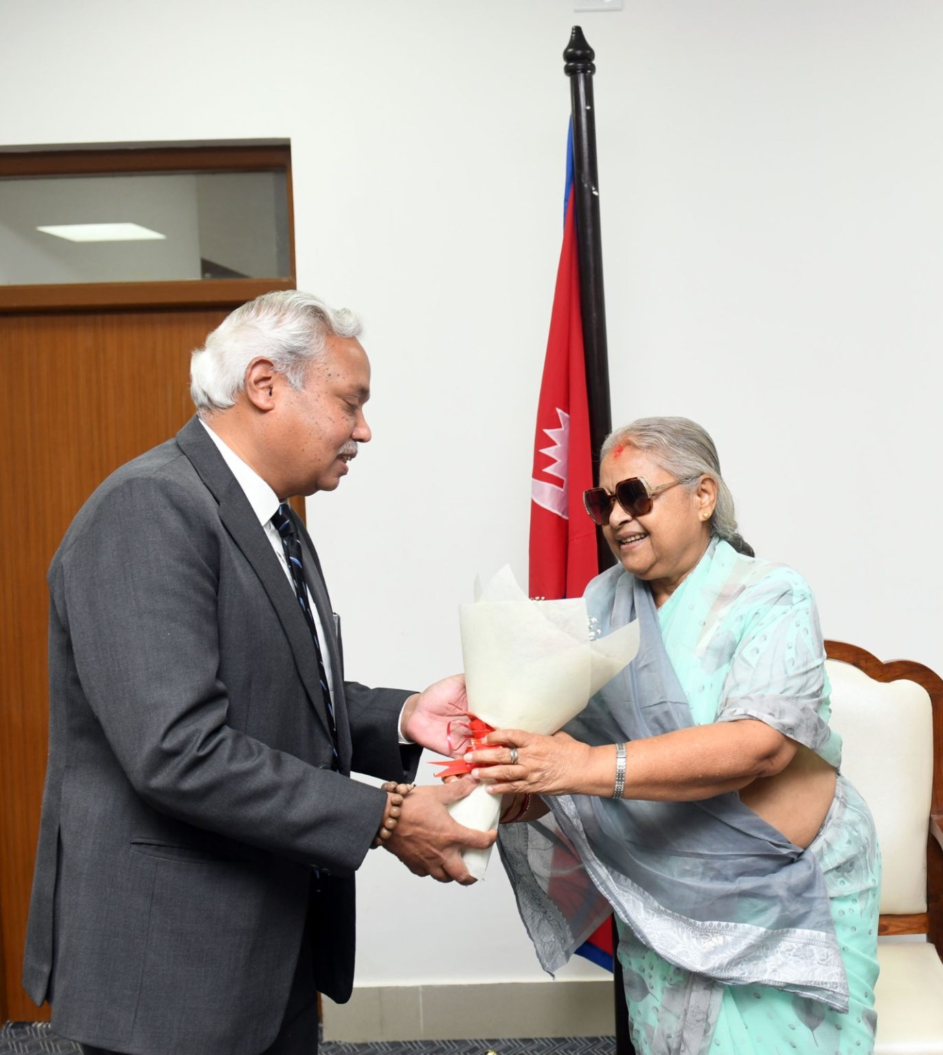 Indian Ambassador Meets Prime Minister of Nepal Karki - The Diplomat Nepal