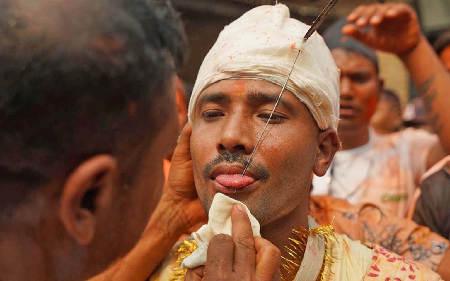 Tongue Piercing Festival in Madhyapurthimi Today - The Diplomat Nepal