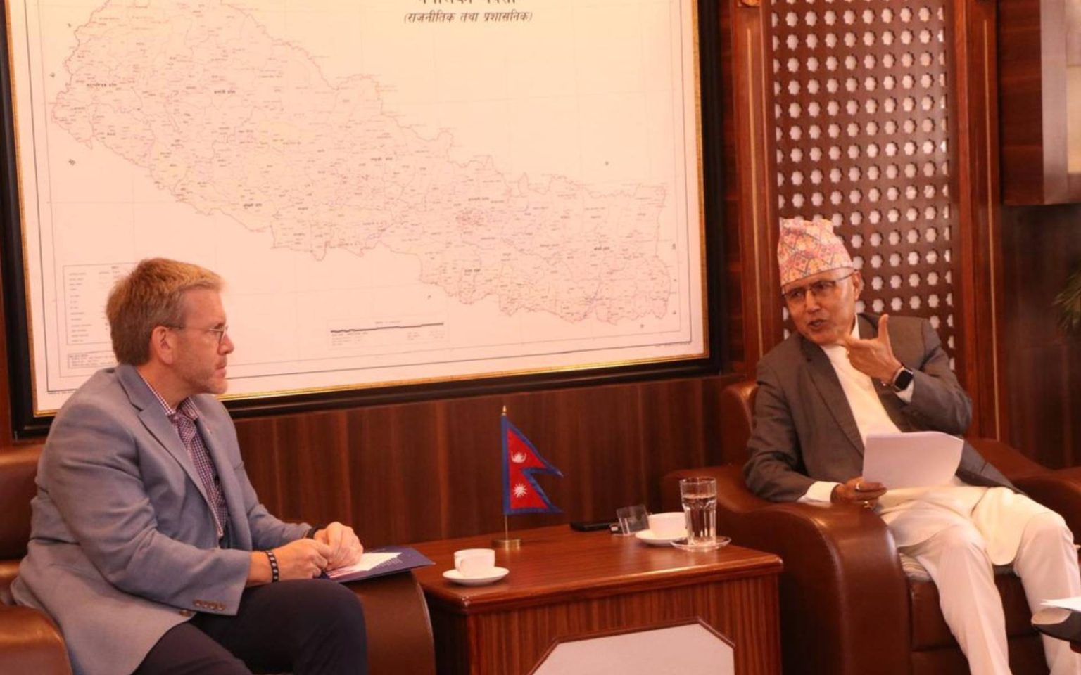 U.S. Ambassador Thompson Meets Finance Minister Khanal - The Diplomat Nepal