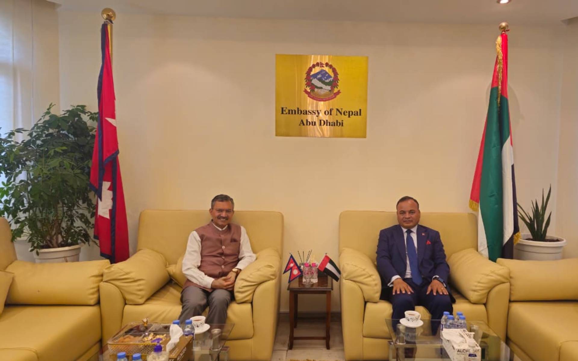 Ambassador Chhetri Meets Newly Appointed Indian Envoy in UAE - The ...