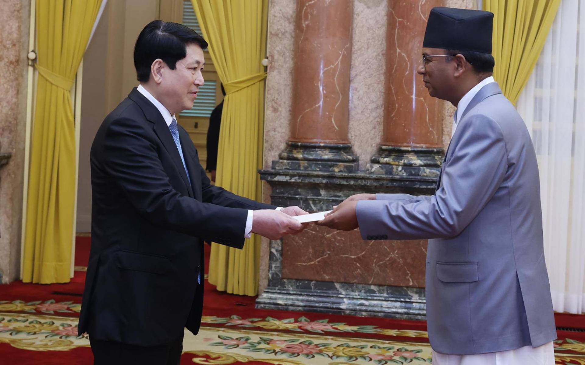 Ambassador Oli Presents Credentials to Vietnam President, Aims to ...