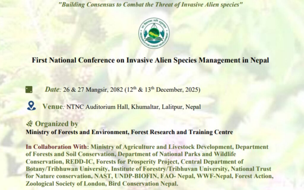 Nepal to Host First National Conference on Invasive Species in December ...