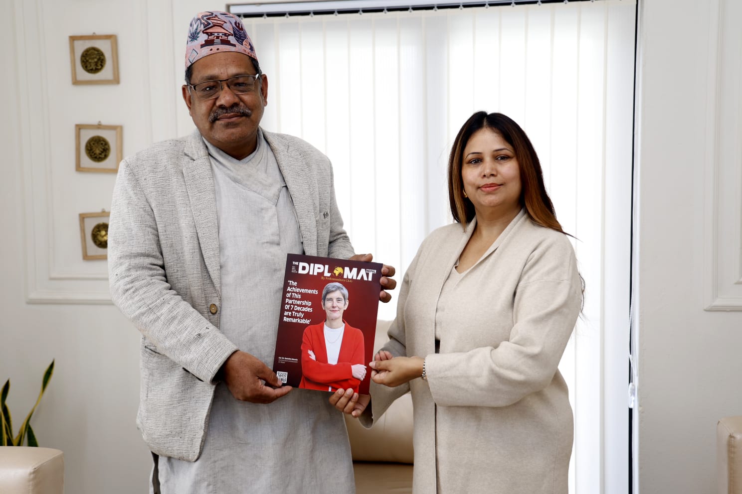 President of IRGDD Amb. Dr. Sarmila Receives President of the National ...